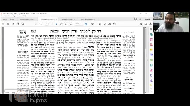 R' Yechiel Novick | Yevamot 49a: Shitat Rebbe Akiva by Chayuvei Lavin