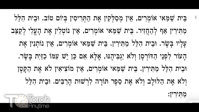R' Shmuel Wise | Real Clear Mishnah; Beitzah 1:4-5