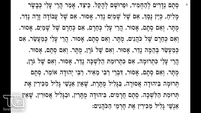 R' Shmuel Wise | Real Clear Mishnah; Nedarim 2:4-5