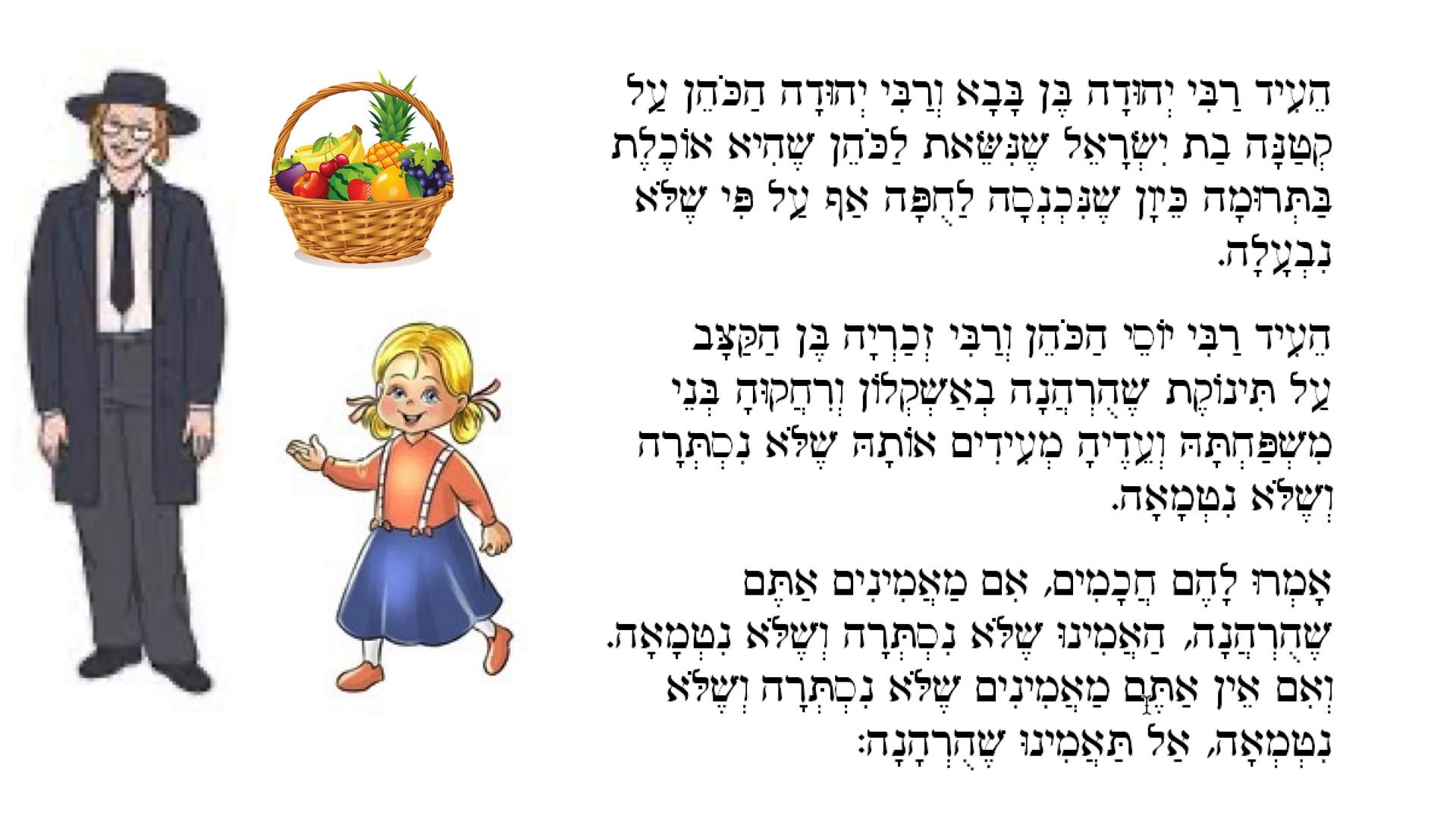 R' Maimon Elbaz | Living Mishnah - When can a Ketana married to a kohein eat Terumah? (And we ...