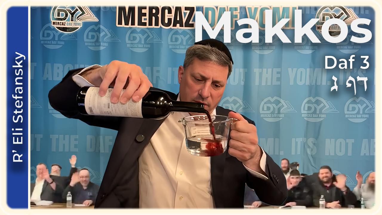 R' Eli Stefansky | Daf Yomi Makkos Daf 3