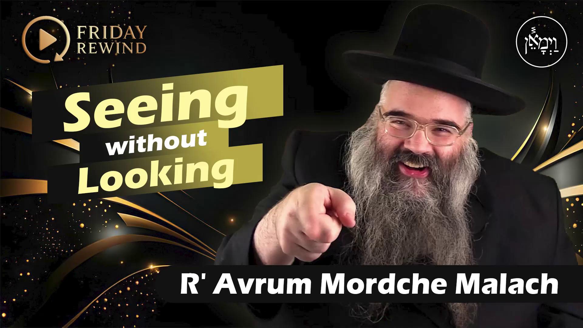 R' Avrum Mordche Malach | FridayRewind - Seeing without Looking